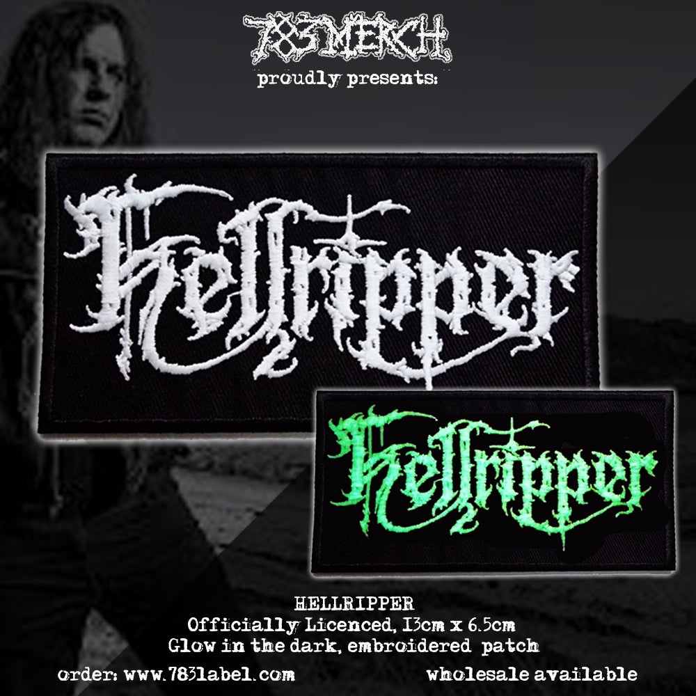 HELLRIPPER - Logo - (Glow In The Dark) Embroidered Patch | 783 label ...