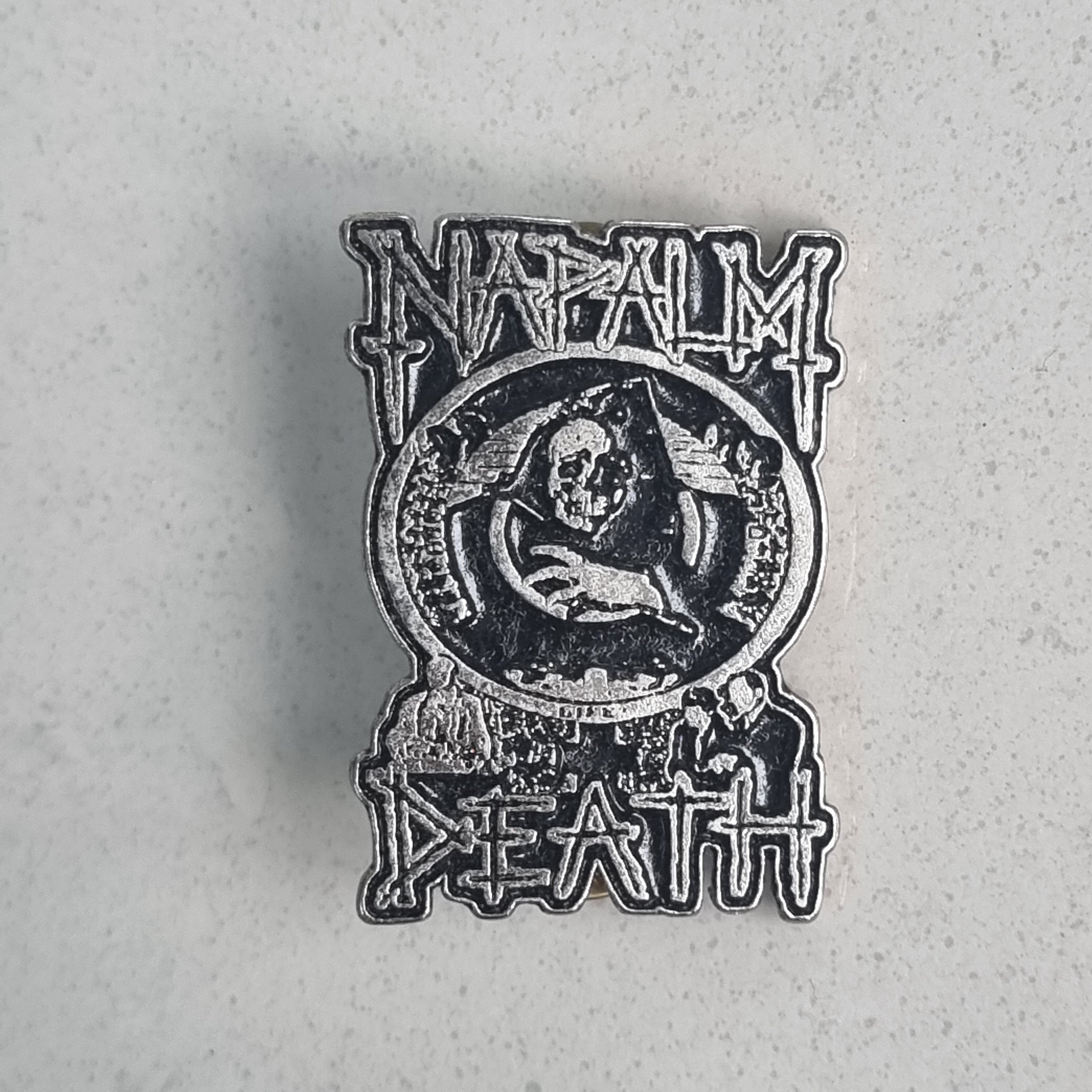 NAPALM DEATH Enamel Pin | 783 label / distro / merch - TOO PUNK FOR ...
